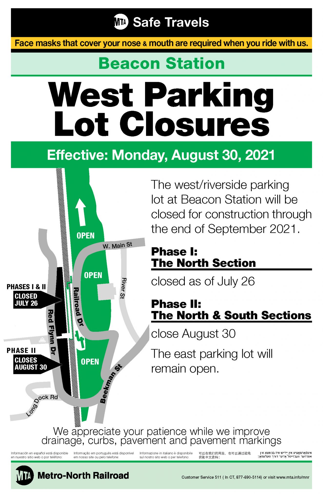 MTA Parking Lot Maintenance — City of Beacon